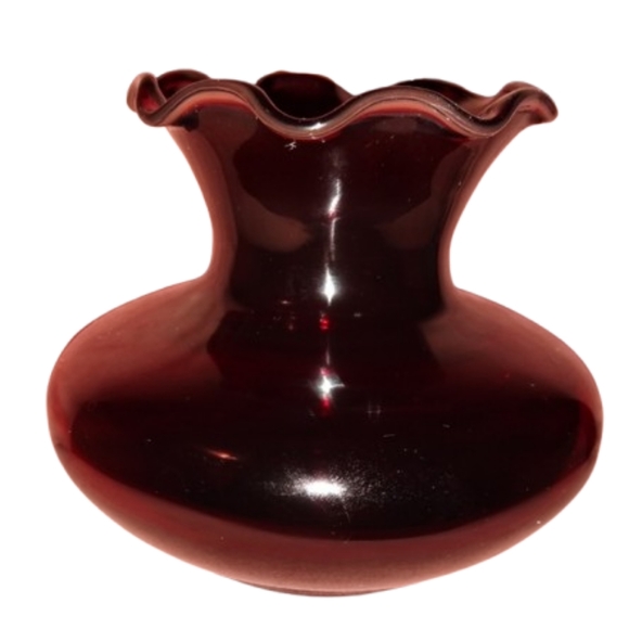 Anchor Hocking | Accents | Vintage Mini Flower Vase Royal Ruby Red ...